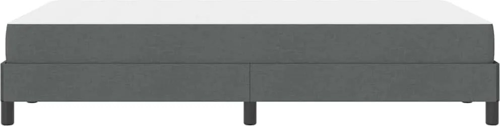 Postel s boxspringem Tmavě šedá 120 x 190 cm textil 3398473