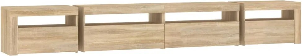 TV skříňka s LED osvětlením dub sonoma 270 x 35 x 40 cm 3152748