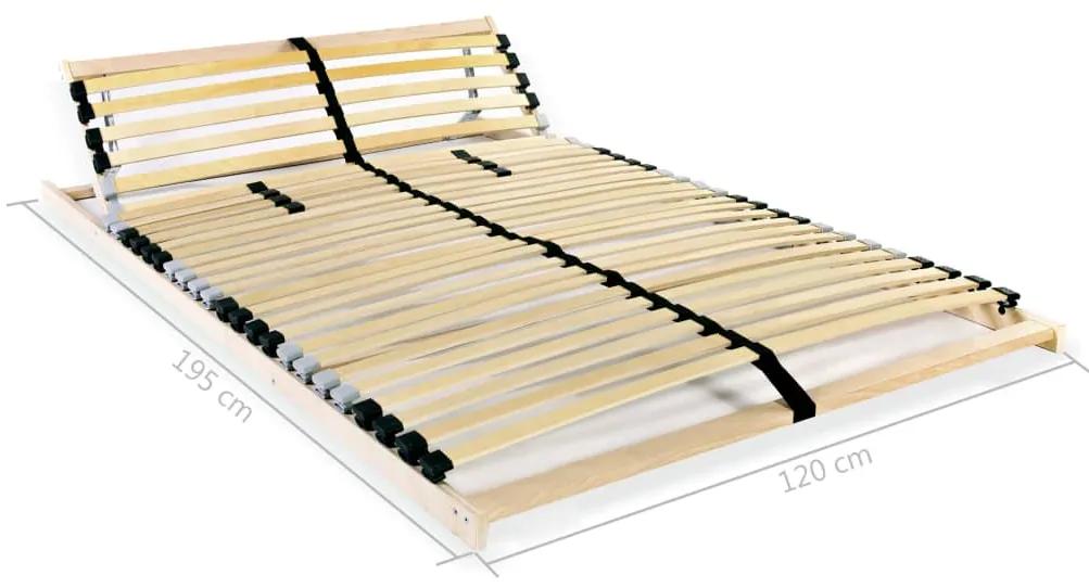 Lamelový rošt postele s 28 lamelami 7 zón 120 x 200 cm