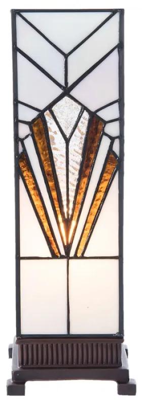 Stolní Tiffany lampa Boucliers – 12x12x35 cm