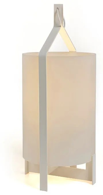 Stolní či podlahová designová lampička Fanal Table / Floor Barevná varianta: Bílá / Cotonet písčitý, Rozměr: ø160 mm x 335 mm