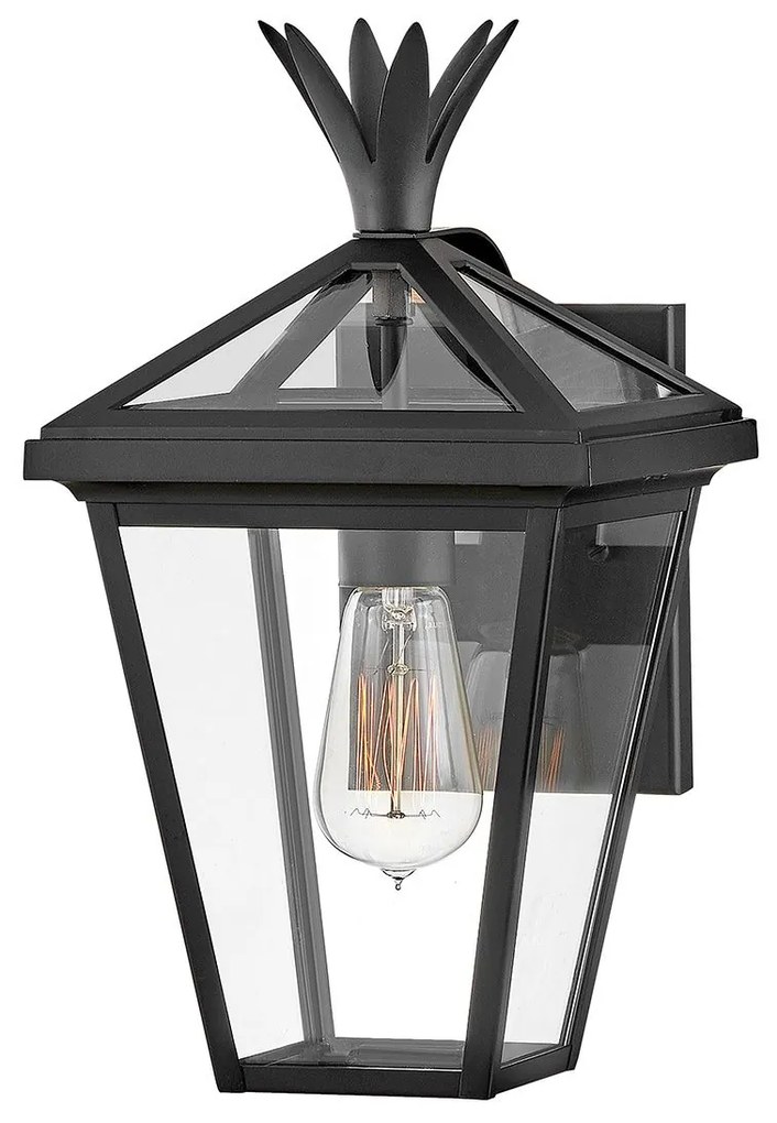 Elstead Černá lucerna PALMA venkovní nástěnné světlo/37 cm
