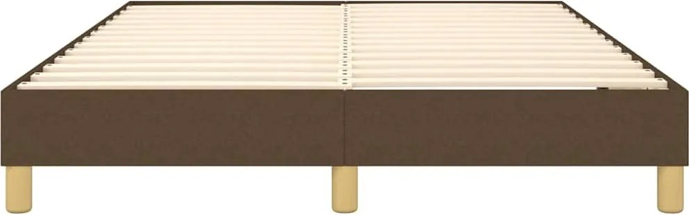 Rám postele s boxspringem tmavě hnědý 140 x 190 cm textil 3120609