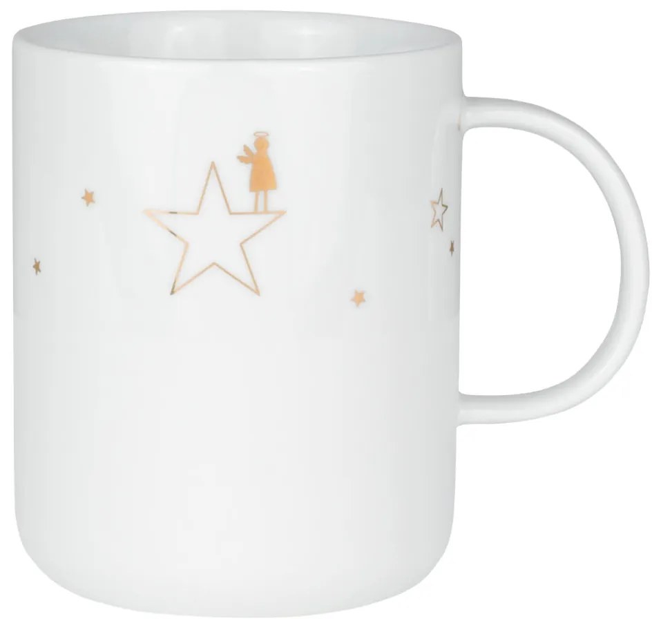 Räder Bílý porcelánový hrnek GOLDSTAR