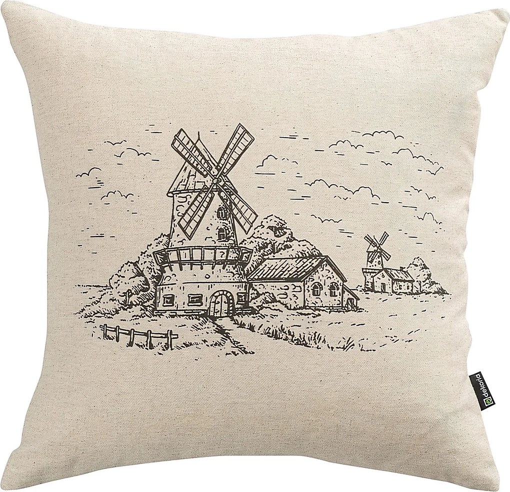 Povlak na polštář Countryside Windmill 45x45 cm