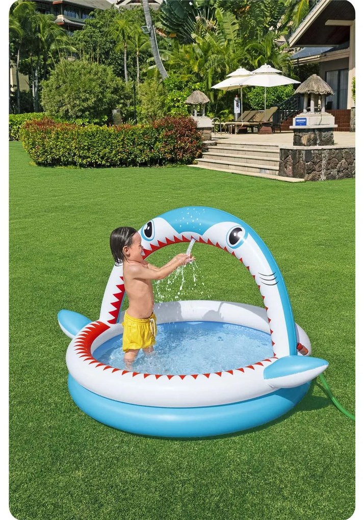 Nafukovací bazén s vodním sprchovým systémem 163 x 127 x 92 cm Bestway 53157