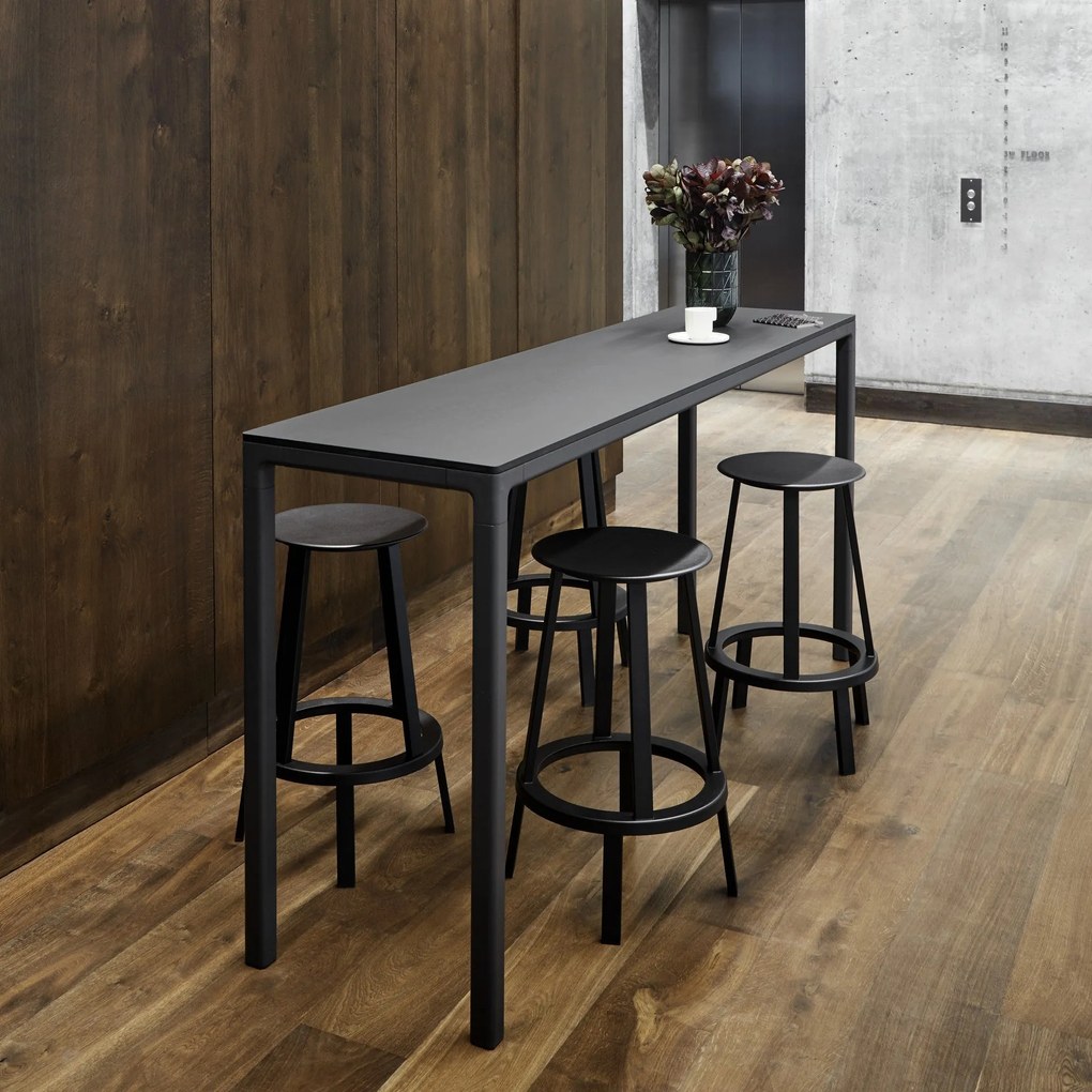 HAY Stolička Revolver Bar Stool High, Black