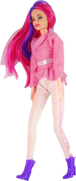 LEAN Toys Panenka Jezdec s hnědým poníkem – figurky