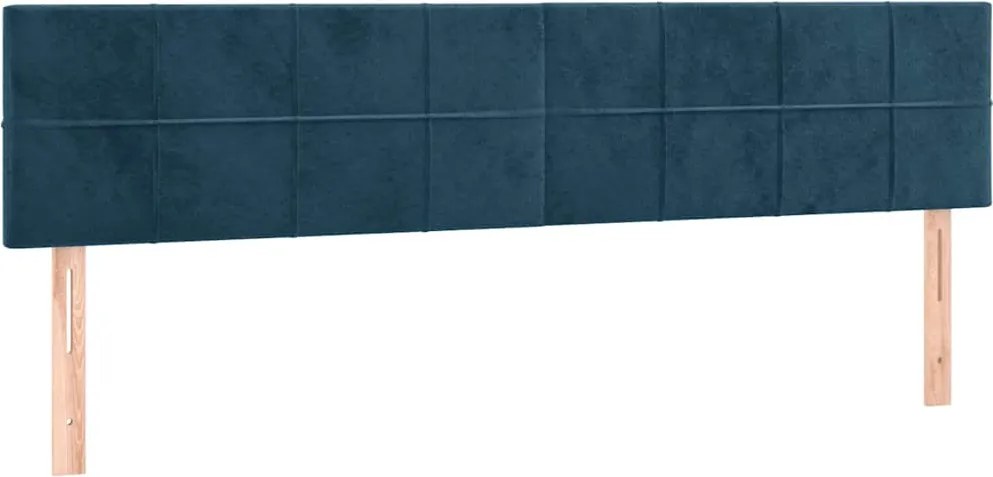 Box spring postel s matrací tmavě modrá 120x190 cm samet 3270473