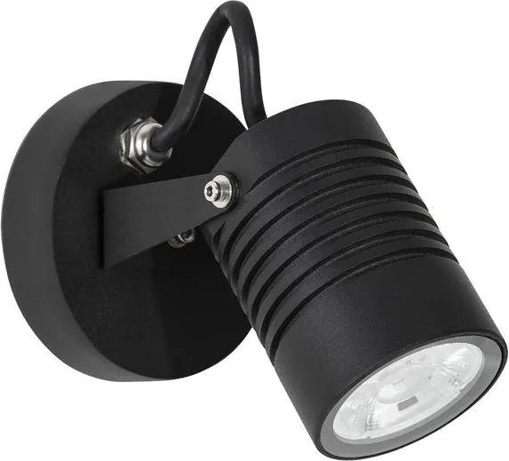 NV 9971452 Venkovní nástěnné svítidlo FEND černý hliník a sklo LED 10W 3000K 100-240V 24st. IP65 - NOVA LUCE