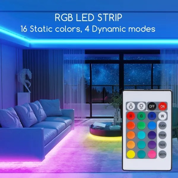 Aigostar - LED RGB Stmívatelný pásek 3m LED/24W/12/230V IP65 + DO
