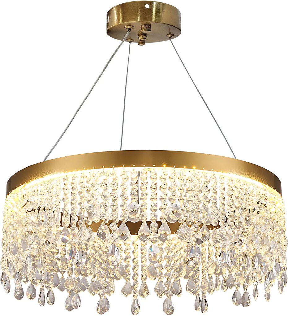 Toolight Toolight, LED stropní osvětlení 60cm, 24W, 4000K, APP1731-1CP, zlatá, OSW-04342