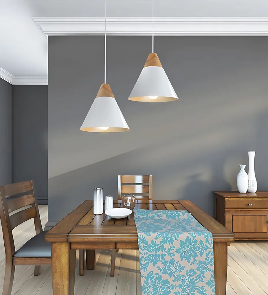 Toolight Toolight, stropní svítidlo 1xE27, SCANDI C, černá matná-hnědá, OSW-00104