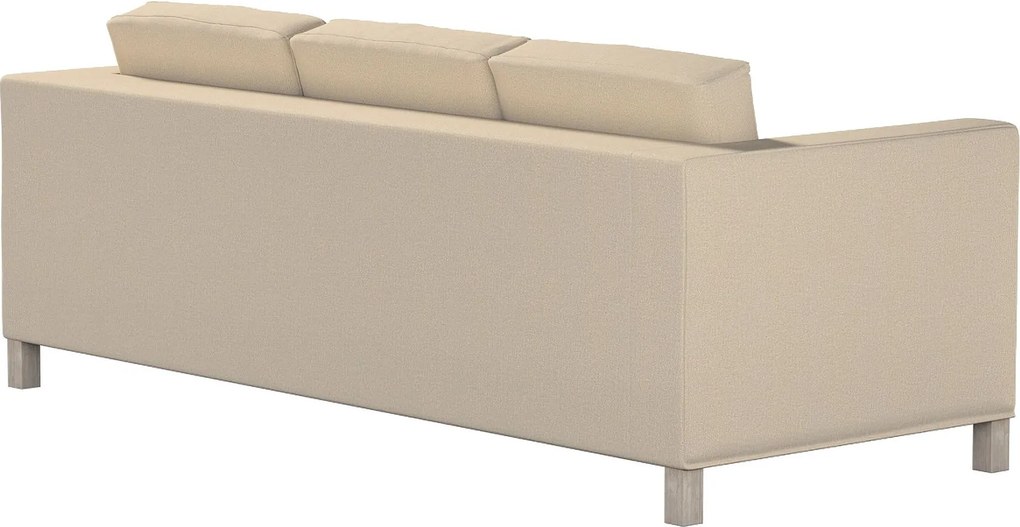 Potah na pohovku IKEA Karlanda 3-místná nerozkládací, krátký barva béžová látka pletený vzor
