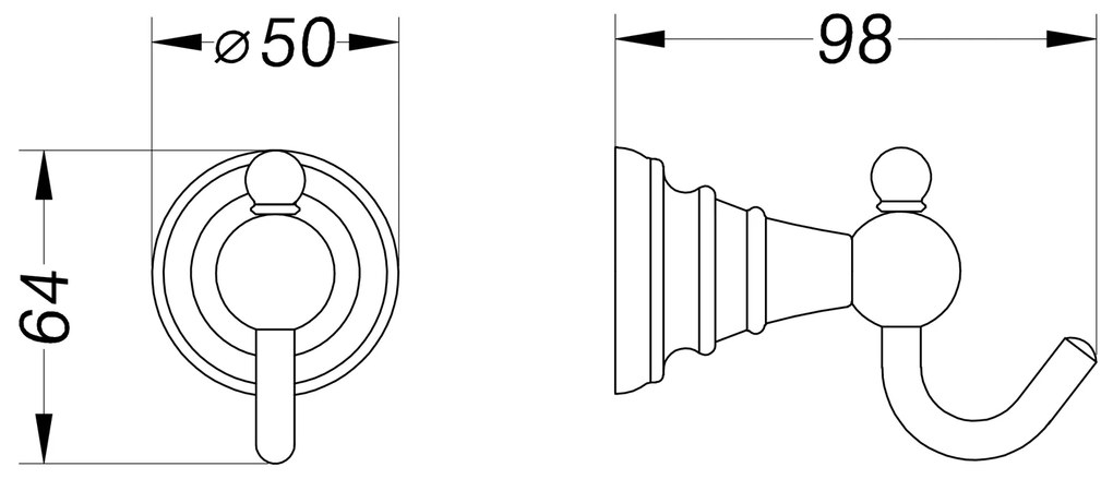 Sapho, DIAMOND háček, bronz, 1318-01