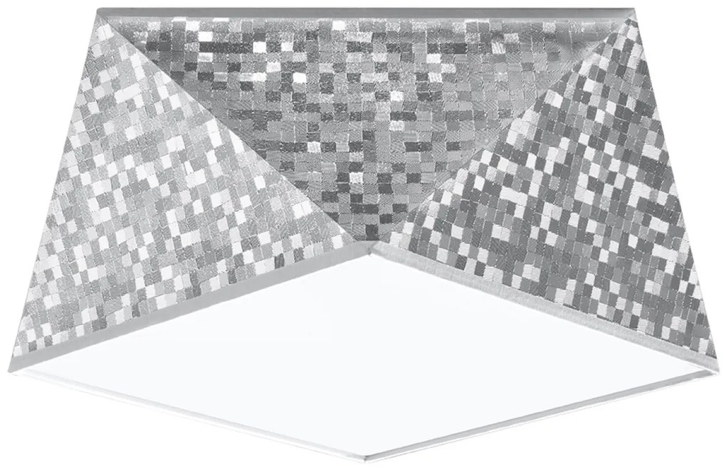 Sollux Lighting Stropní svítidlo HEXA 25 stříbrné