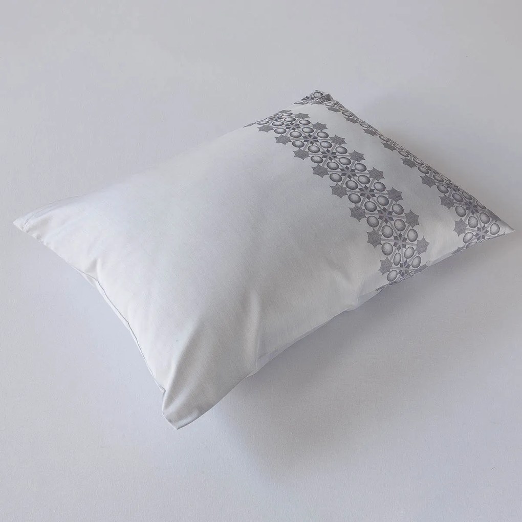 Povlak na polštář Veba DIAMANT Vločky šedofialová Velikost: 50x70 cm