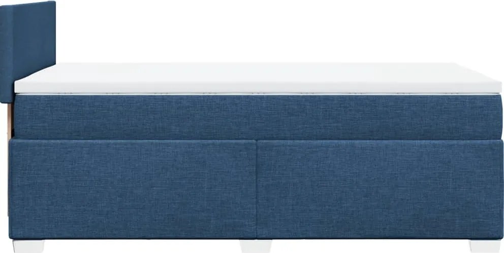 Box spring postel s matrací modrá 90x190 cm textil 3285742