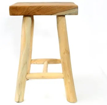 Dřevěná stolička Kudus Stool 45 cm Bazar Bizar