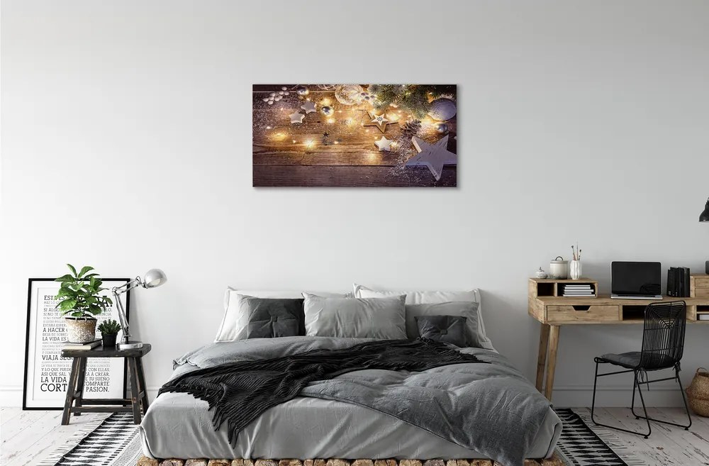 Obrazy na plátně Cetky kuželů deska světel 120x60 cm
