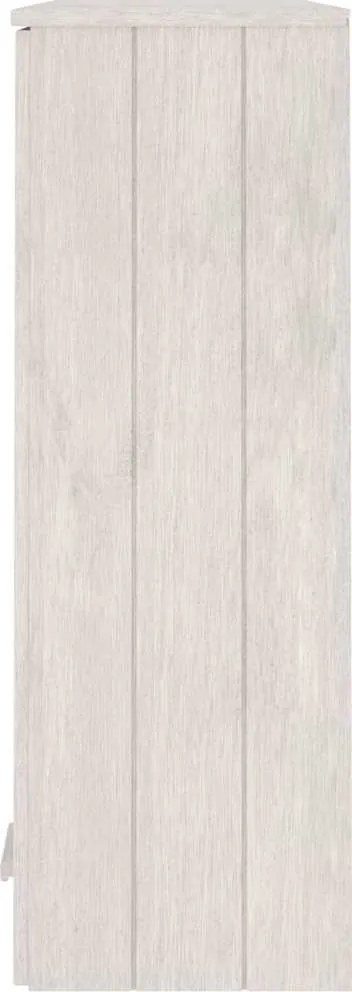 Nástavec na komodu HAMAR bílý 85 x 35 x 100 cm borovice 340505