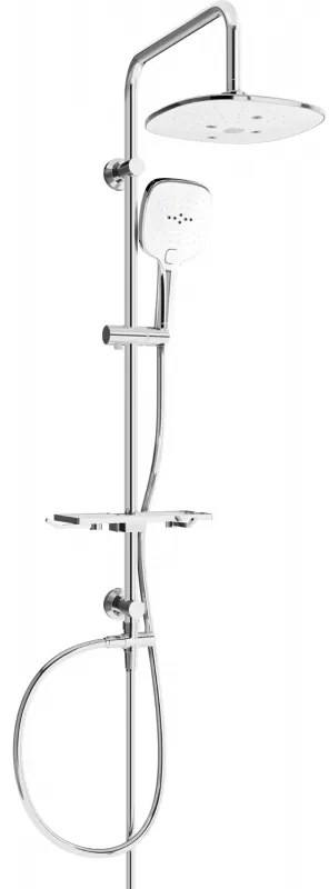 Mexen T17 sprchový sloup, chrom/bílá - 798171793-02