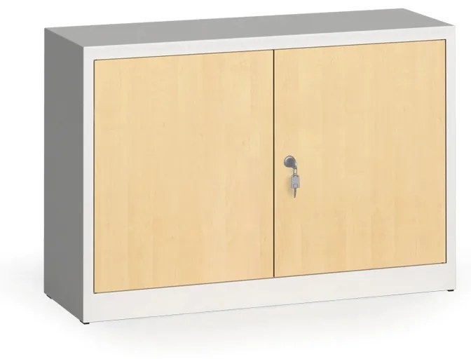 Alfa 3 Svařované skříně s lamino dveřmi, 800 x 1200 x 400 mm, RAL 7035/bříza