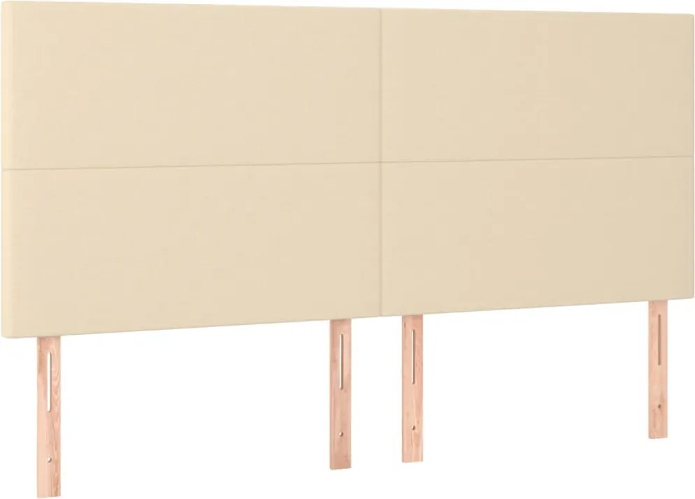 Box spring postel s matrací krémová 180x200 cm textil 3136458