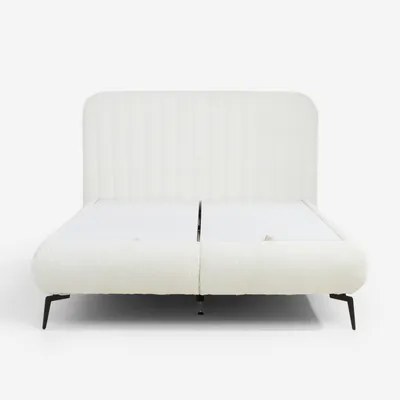 Postel boxspring VALO bílá 140x200