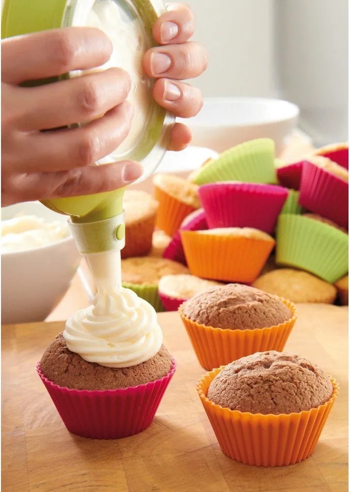 Silikonové formy na muffiny v sadě 12 ks ø 7 cm – Lékué