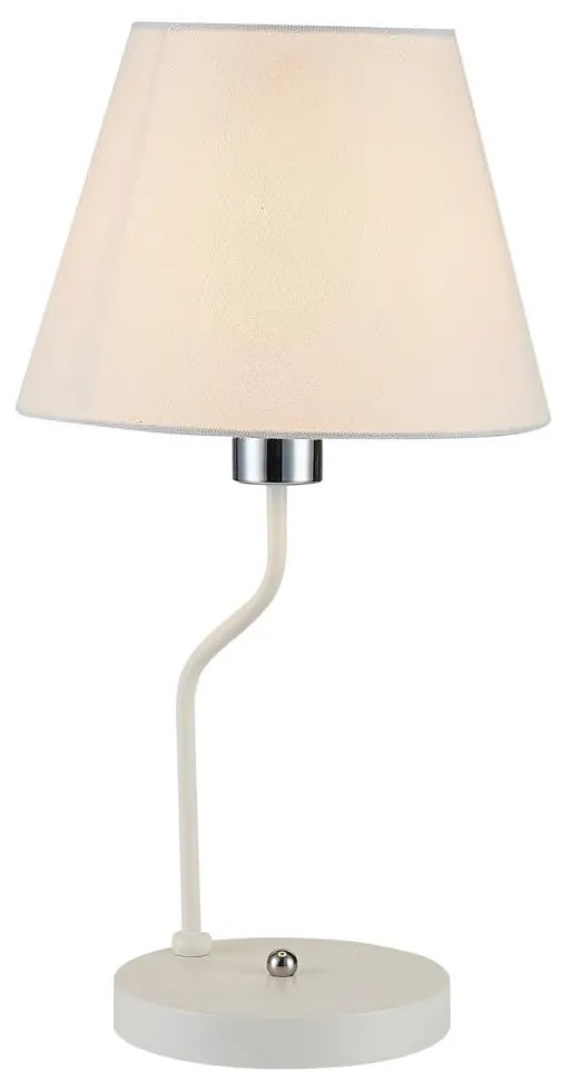 Candellux Stolní lampa YORK 1xE14/60W/230V bílá CA0715