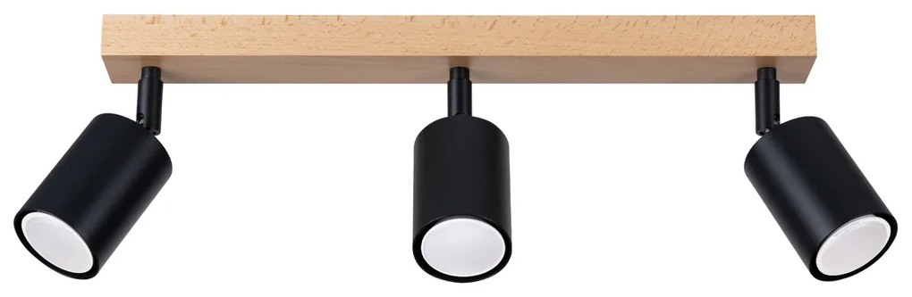 Sollux Lighting Stropní svítidlo VERDO 3L černé