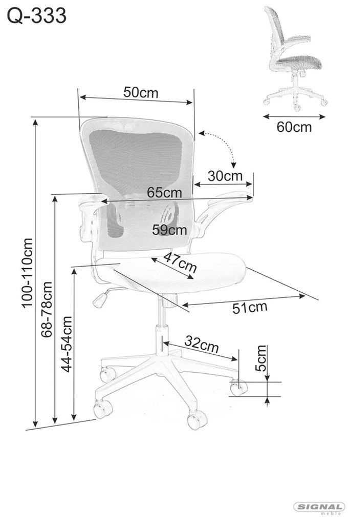 Kancelářská židle Metros černá