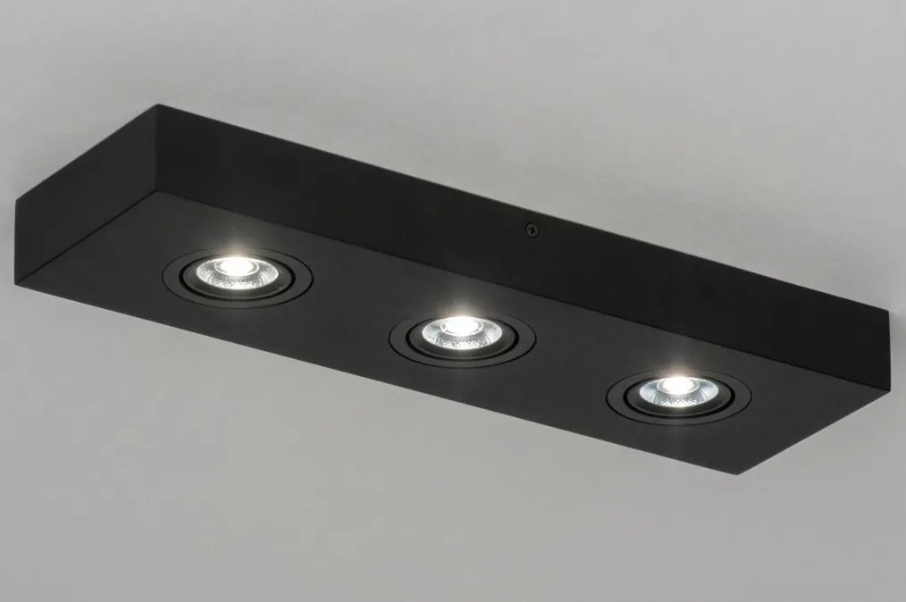 Stropní LED svítidlo Spot Quality Quadra 3 Black