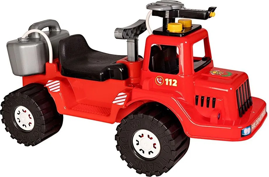 Dětské hasičské odrážedlo stříkací vodu BAYO se zásobníkem 70 cm