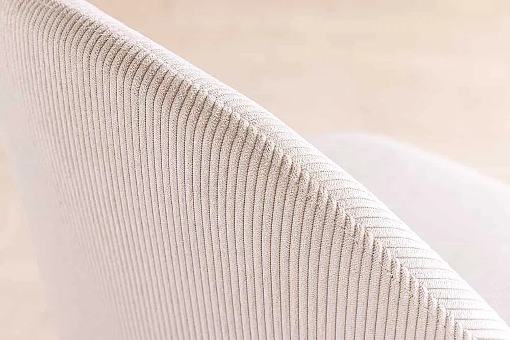 Designová jídelní židle Vermilius béžový manšestr