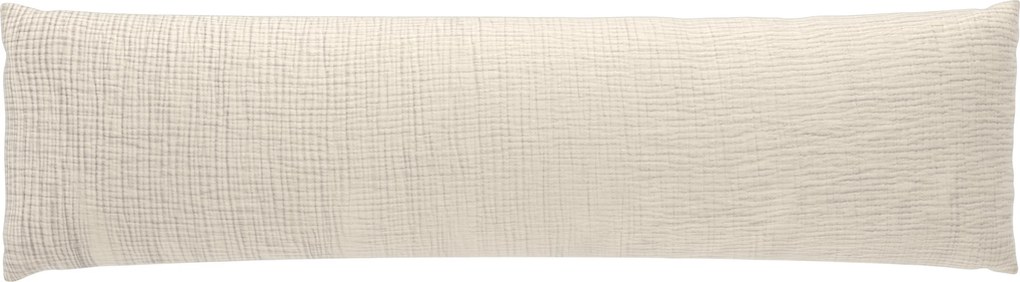 Livarno® Mušelínový potah na polštář pro spánek na boku, 40 x 145 cm (béžová)