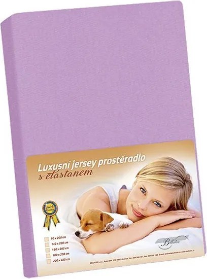 Bellatex Jersey LUX Fialová 200x220 cm