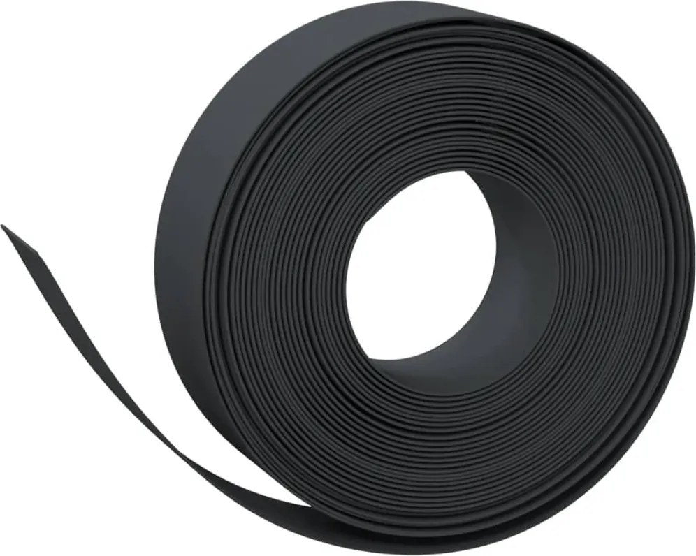 Travní lem černý 10 m 15 cm polyethylen 154397