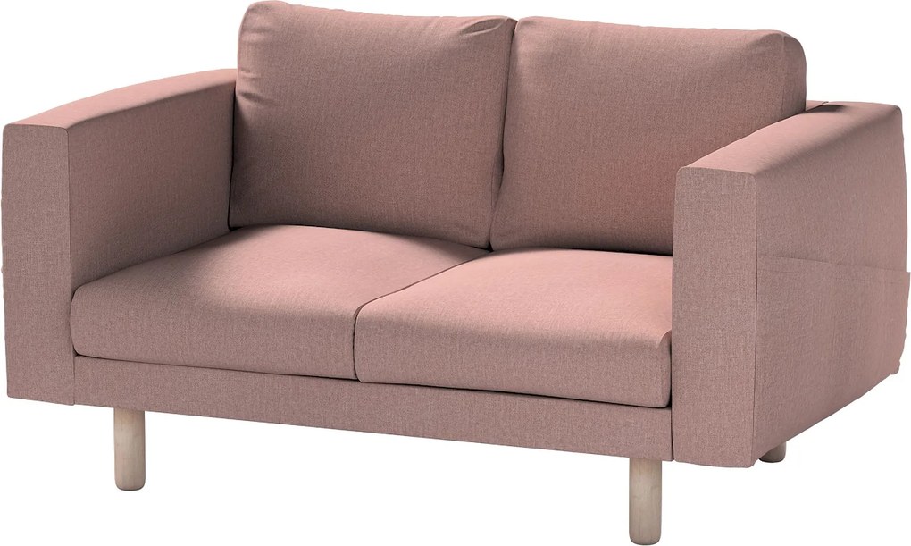 Potah na pohovku IKEA Norsborg 2-místná barva růžová látka pletený vzor