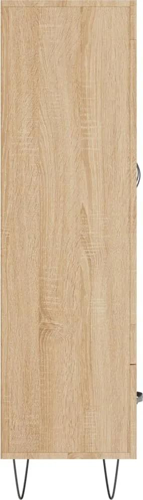 vidaXL Skříň highboard 69,5 x 31 x 115 cm kompozitní dřevo [830319] Barva: šedá sonoma
