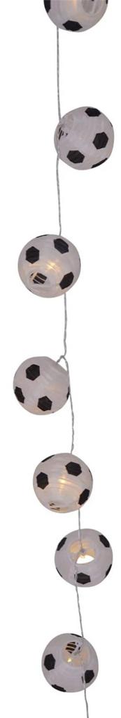 LED světelný řetěz Kizi, fotbalové míče na baterie