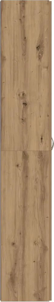 Skříň dub artisan 60 x 32 x 190 cm kompozitní dřevo 3318715