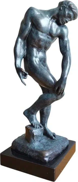 Adam – bronzová socha Rodin, stvoření člověka – umělecká dekorace