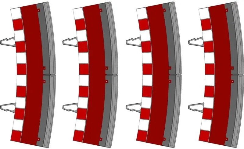 Scx krajnice s mantinely vnější oblouk r3 ks 4 ks