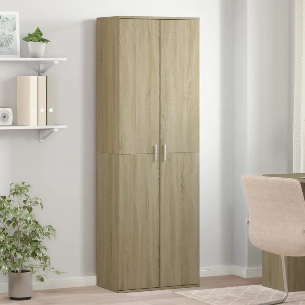 Skříň highboard dub sonoma 60 x 35 x 180 cm kompozitní dřevo 3276667