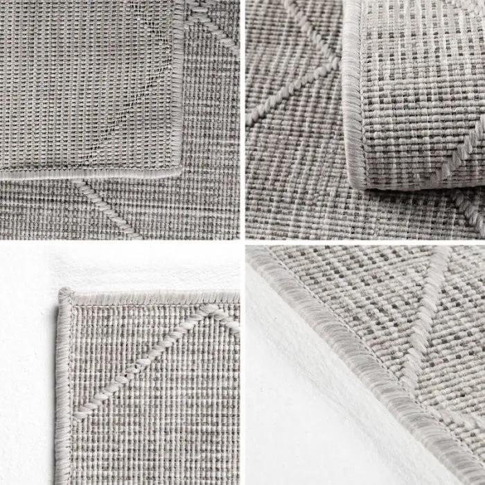 Vopi | Venkovní kusový koberec Zagora 4512 grey - 80 x 250 cm