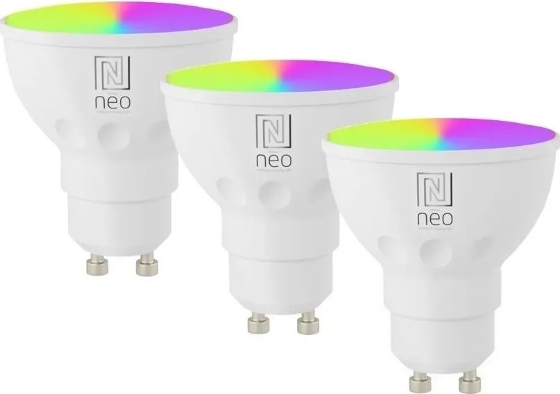 Immax NEO 07724CDO-SADA 3xLED RGB Stmívatel žárovka GU10/4,8W/230V Wi-Fi Tuya+DO