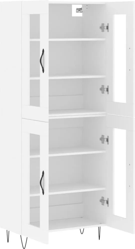 Skříň highboard bílá 69,5 x 34 x 180 cm kompozitní dřevo 3198305