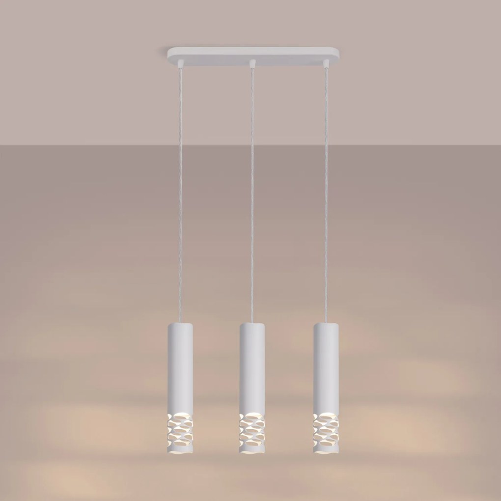Sollux Lighting Závěsné svítidlo LIRO 3L bílé